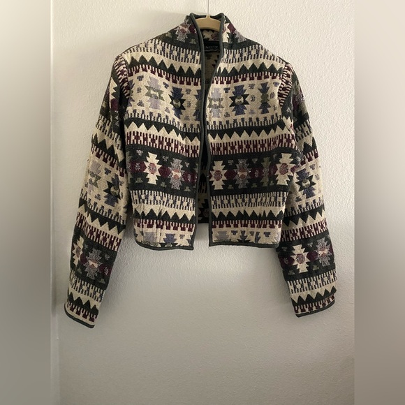 New Identity | Jackets & Coats | New Identity Jacket Crop Southwestern ...